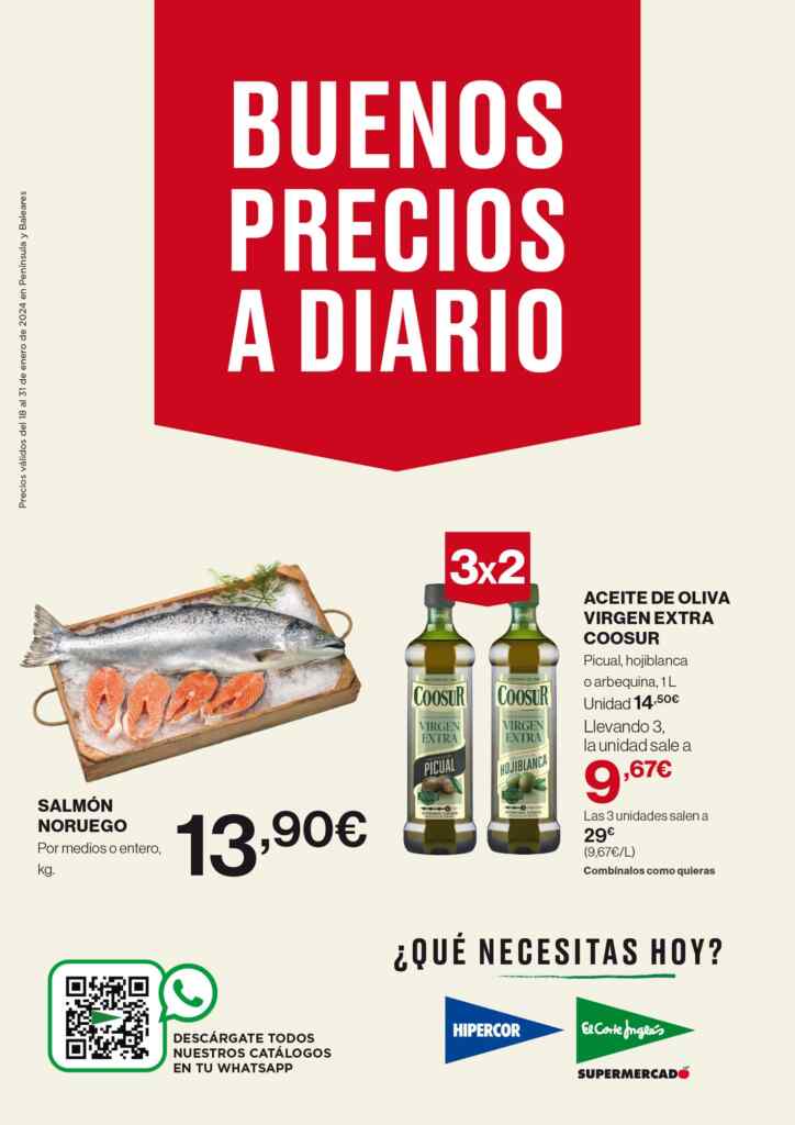 Folleto Supermercado El Corte Inglés Buenos Precios a Diario 18 al 31 ...